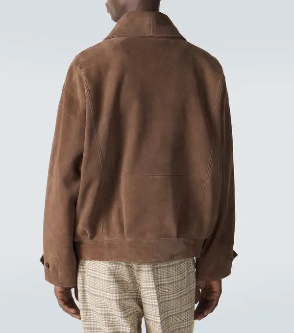 Auralee Suede Blouson Jacket - Brown