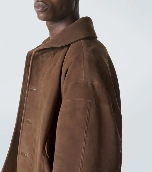 Auralee Suede Blouson Jacket - Brown