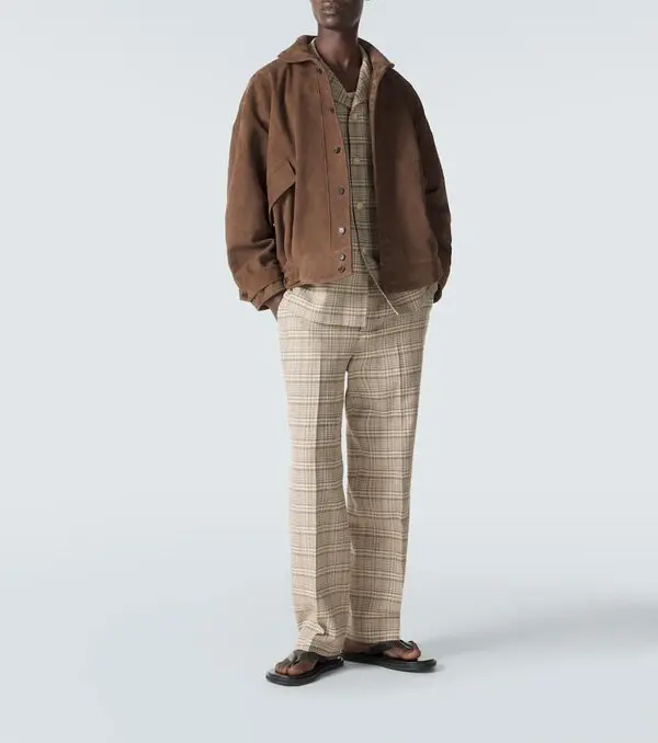 Auralee Suede Blouson Jacket - Brown