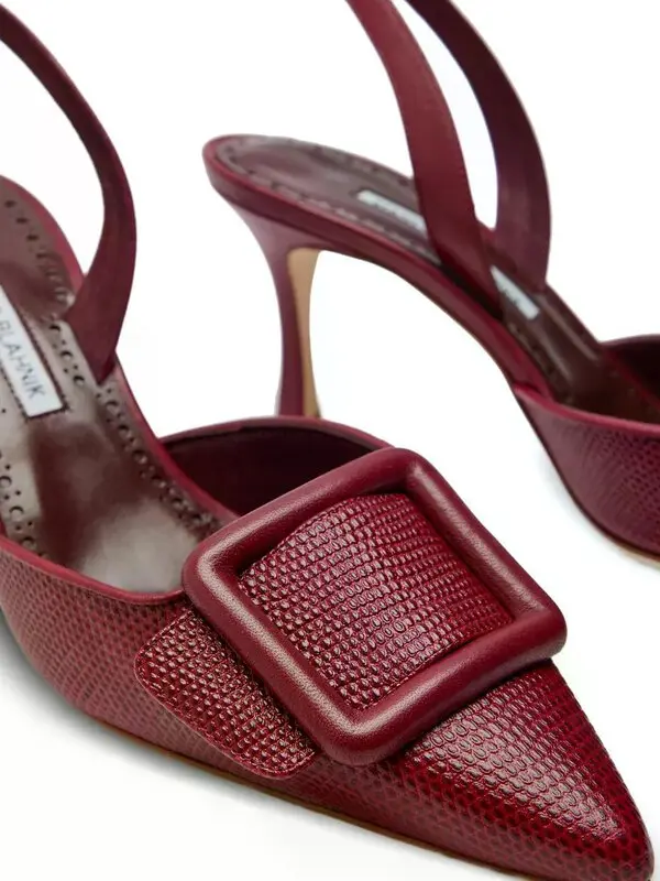 Manolo Blahnik Mayslibi Heeled Pumps - Red