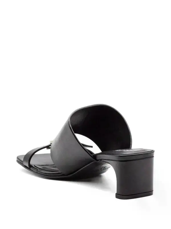 Elena Iachi Buckle-detail Leather Sandals