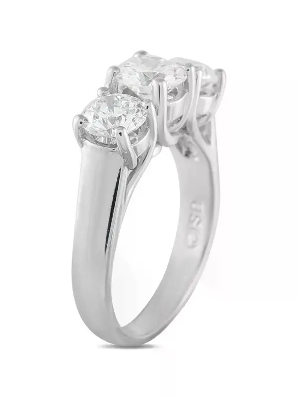 LB EXCLUSIVE Diamond Three-stone Ring - Silver