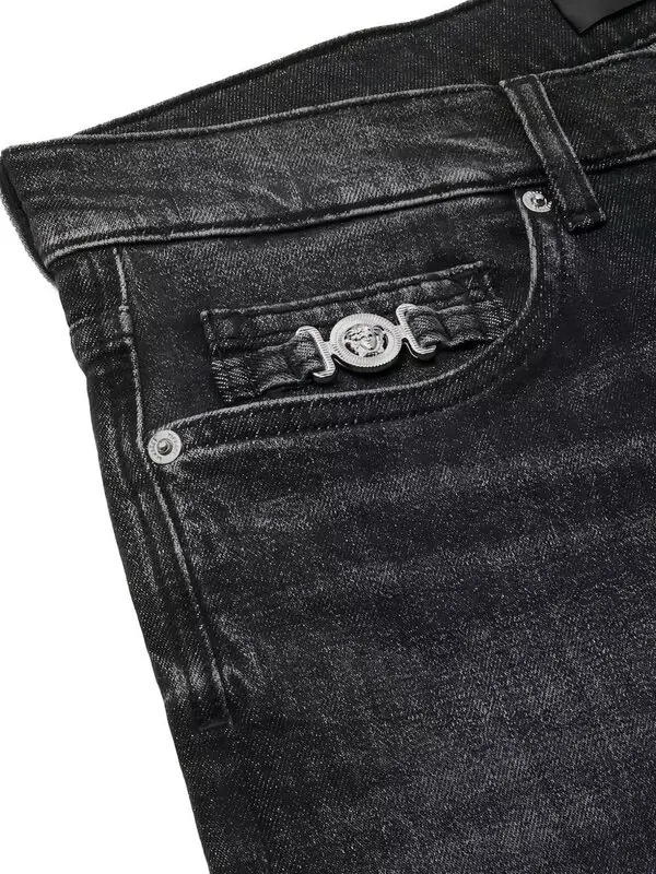 Versace Medusa Emblem Slim-fit Jeans