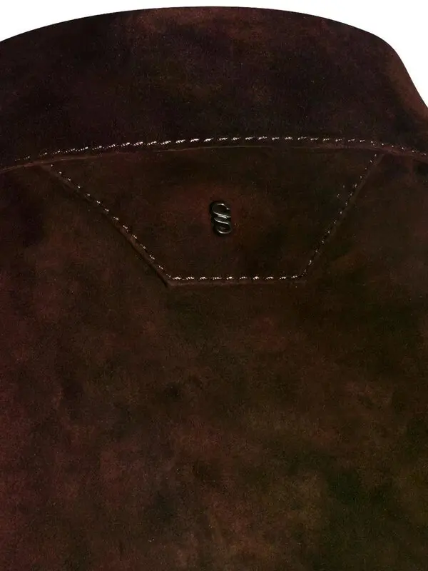 SALVATORE SANTORO Chest-pockets Leather Jacket
