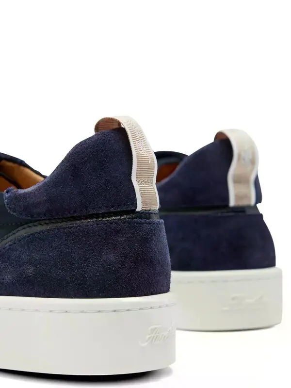 AURELIEN Suede Slip-on Sneakers - Blue