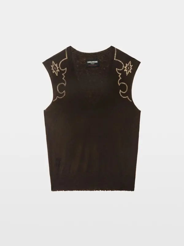Zadig&Voltaire Vicky Cashmere Sweater - Dark Chocolate