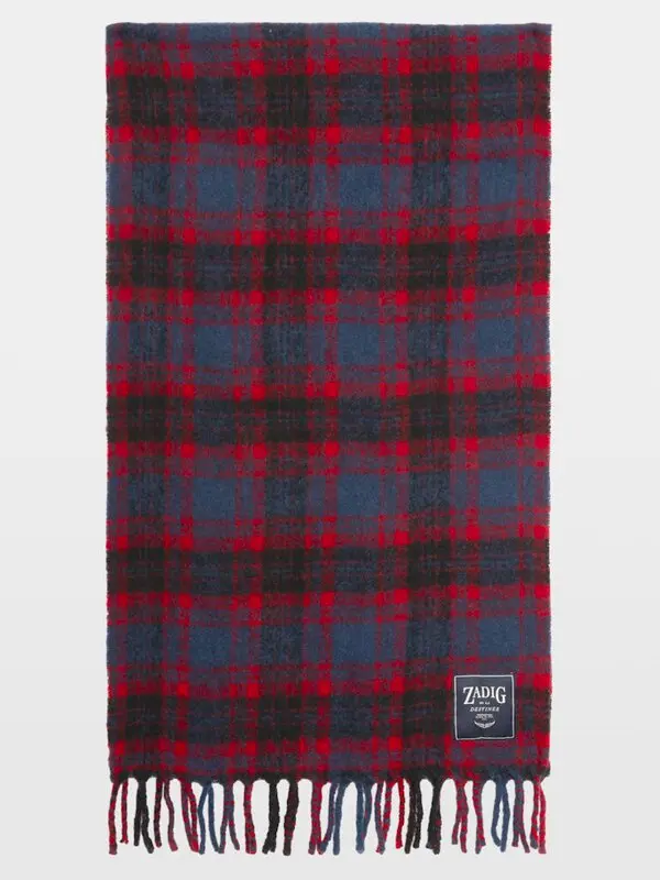 Zadig&Voltaire Joan Tartan Scarf - Passion