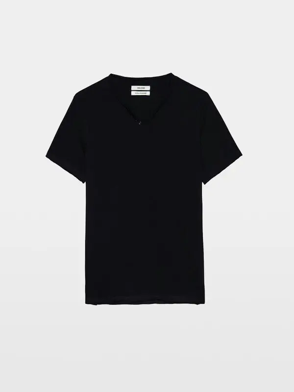 Zadig&Voltaire Monastir Henley T-shirt - Black