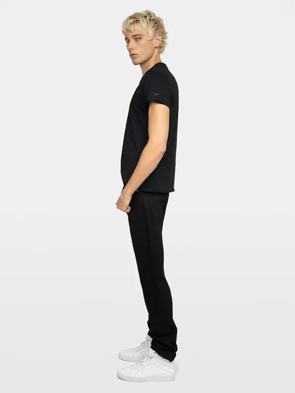 Zadig&Voltaire Monastir Henley T-shirt - Black