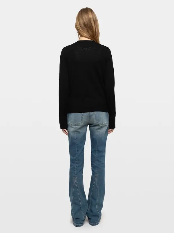 Zadig&Voltaire Jemma Merino Wool Cardigan With Jewel Buttons