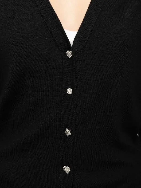 Zadig&Voltaire Jemma Merino Wool Cardigan With Jewel Buttons