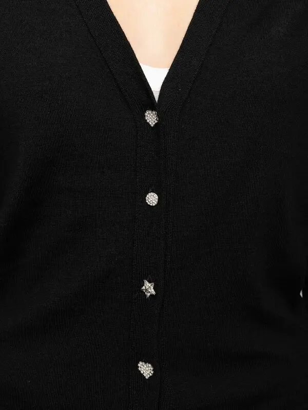 Zadig&Voltaire Jemma Merino Wool Cardigan With Jewel Buttons