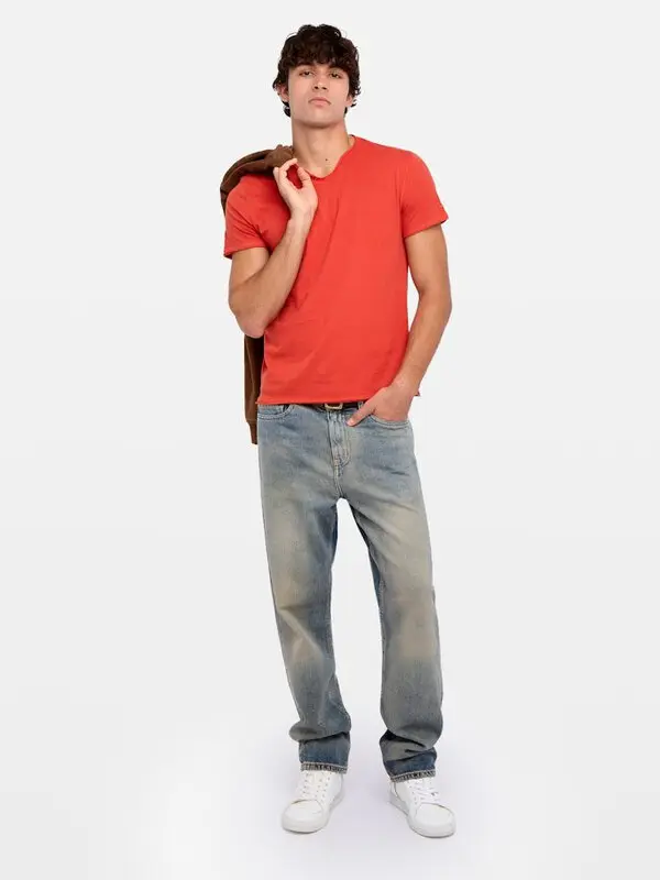 Zadig&Voltaire Monastir Henley T-shirt - Spice