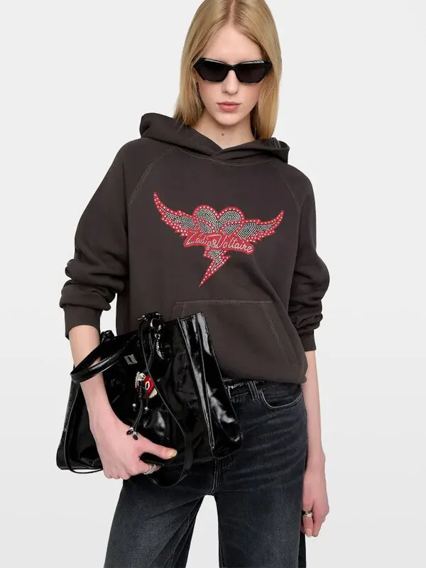 Zadig&Voltaire Georgy Embellished Sweatshirt - Carbone