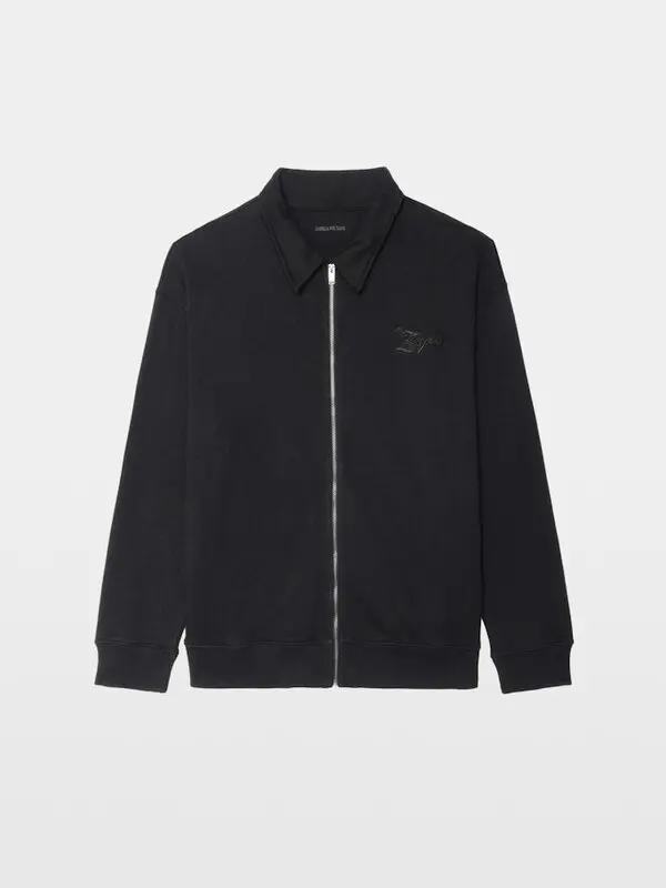 Zadig&Voltaire Zv Badge Cotton Sweatshirt - Black