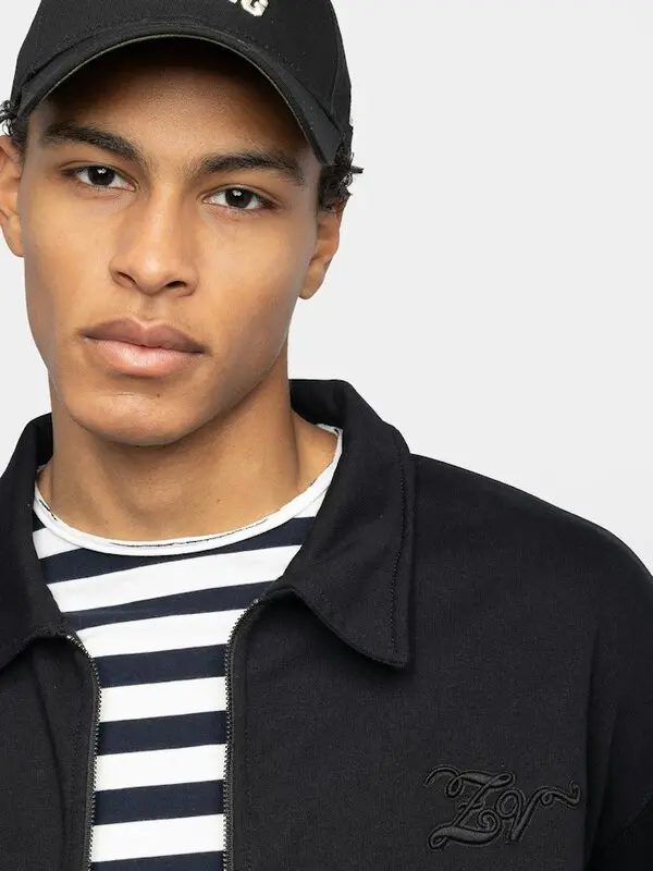 Zadig&Voltaire Zv Badge Cotton Sweatshirt - Black
