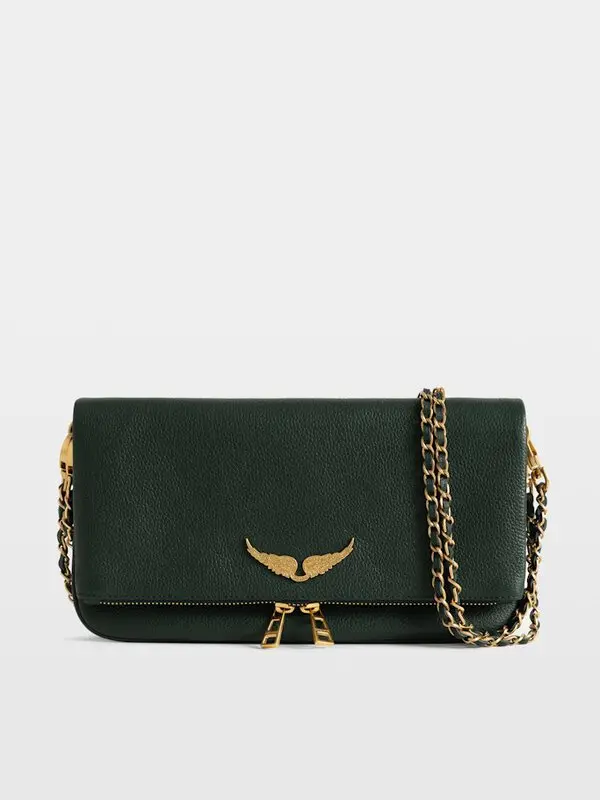 Zadig&Voltaire Rock Clutch - Emerald