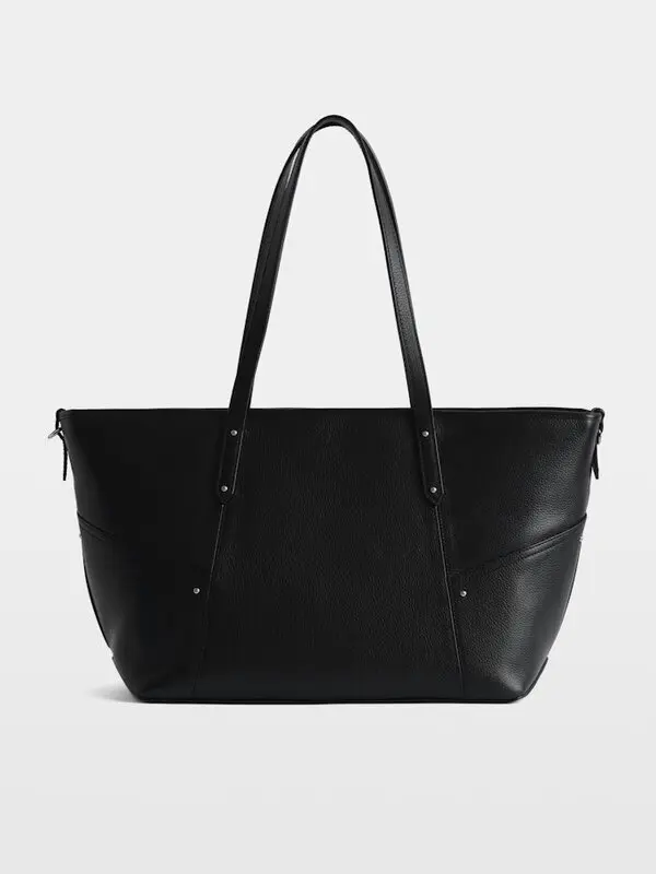 Zadig&Voltaire Grained Leather Shopper Bag