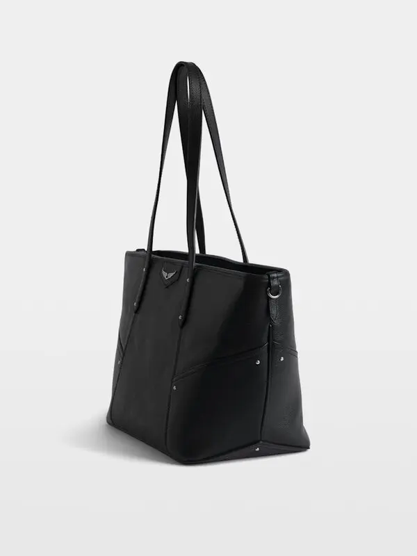 Zadig&Voltaire Grained Leather Shopper Bag