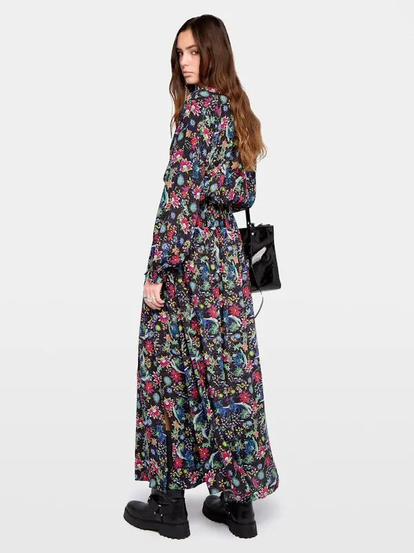 Zadig&Voltaire Printed Maxi Dress - Encre