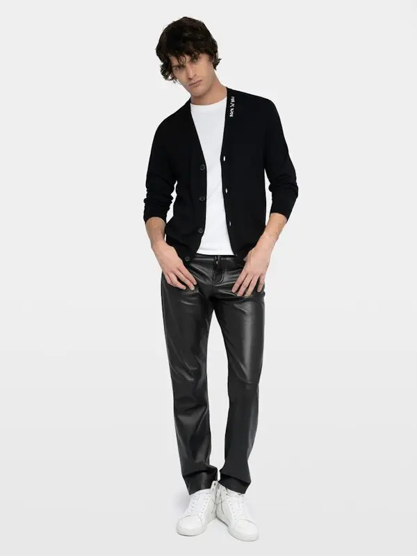 Zadig&Voltaire Remi Merino Wool Cardigan - Black