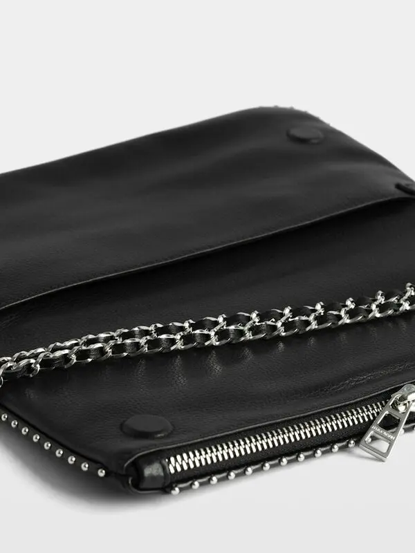 Zadig&Voltaire Studded Leather Clutch