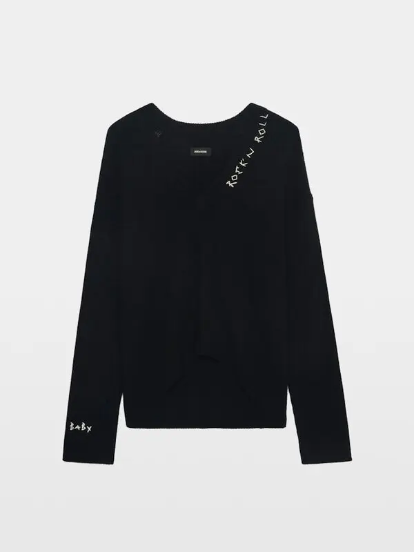 Zadig&Voltaire Miky Cashmere Sweater - Black