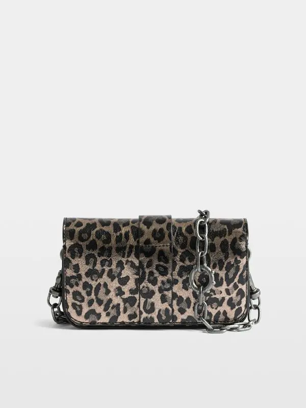 Zadig&Voltaire Kate Wallet Metal Leopard - Silver