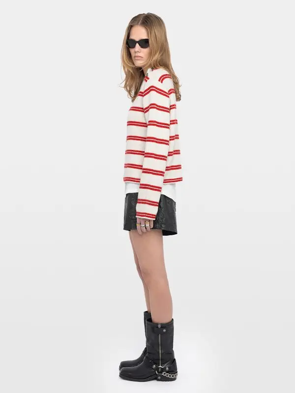 Zadig&Voltaire Striped Wool-cashmere Sweater