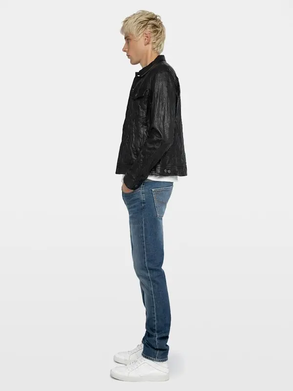 Zadig&Voltaire Base Crinkled Leather Jacket