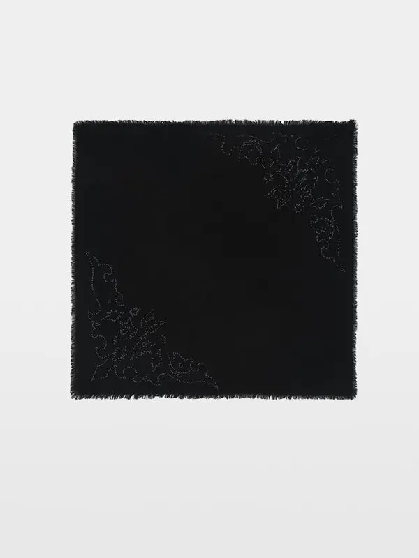 Zadig&Voltaire Stevie Diamanté Western Scarf - Black