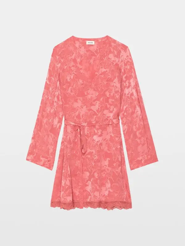 Zadig&Voltaire Ramasco Silk Mini Dress - Tea Rose