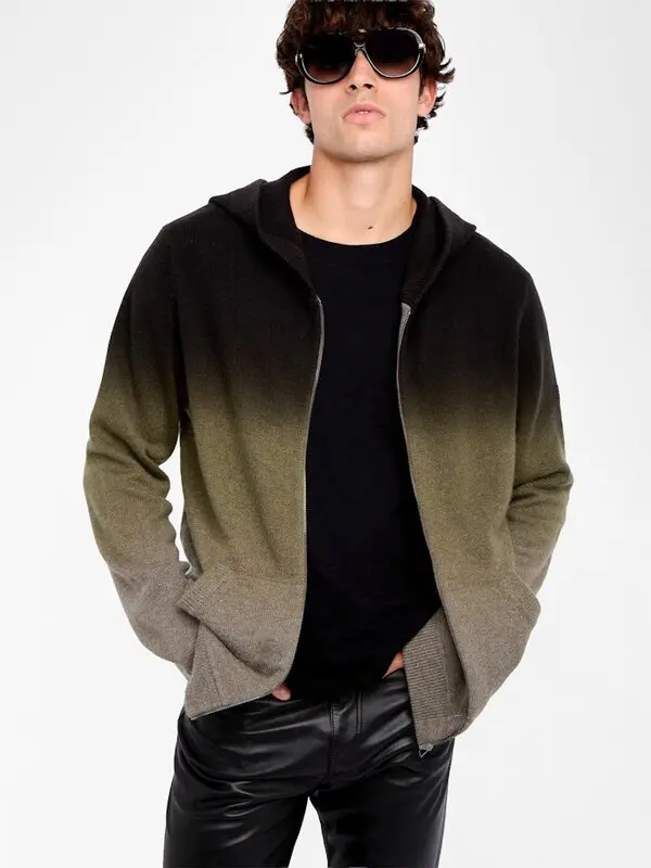 Zadig&Voltaire Wool And Cashmere Jacquard Cardigan - Erable