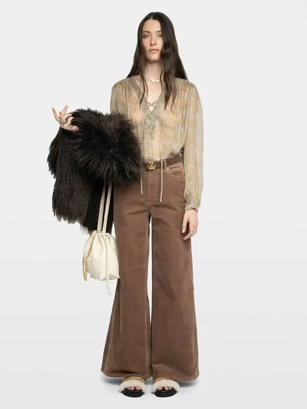 Zadig&Voltaire Wide-leg Corduroy Pants