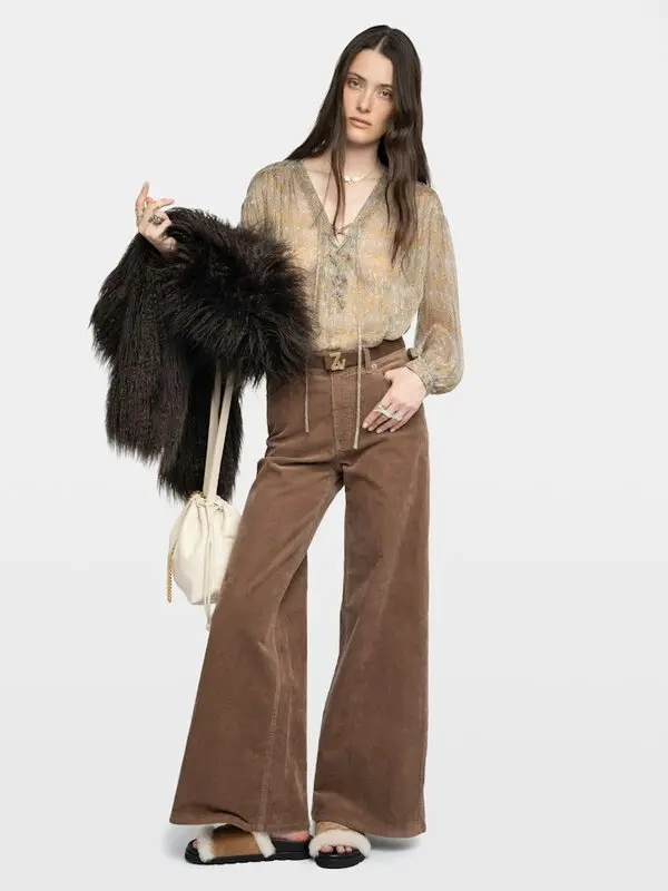 Zadig&Voltaire Wide-leg Corduroy Pants