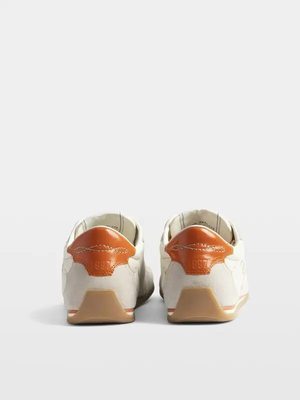 Zadig&Voltaire Crinkled-effect Leather Sneakers