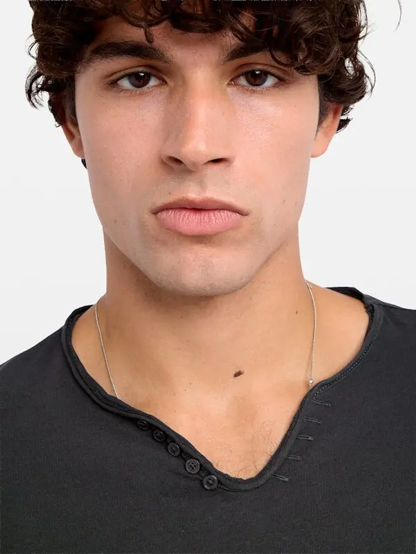 Zadig&Voltaire Monastir Henley T-shirt - Carbone