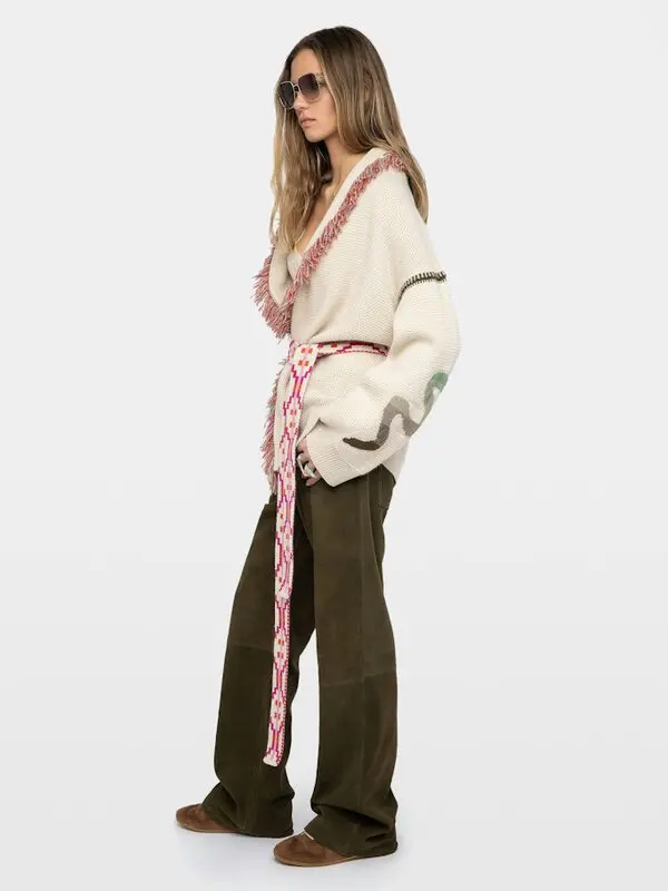Zadig&Voltaire Wool And Cashmere Cardigan Coat - Cream