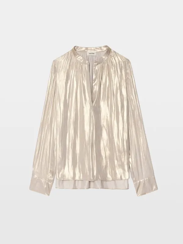 Zadig&Voltaire Tink Satin Blouse - Gold
