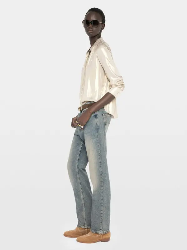 Zadig&Voltaire Tink Satin Blouse - Gold