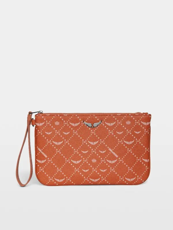 Zadig&Voltaire Z Pouch Monogram Pouch - Flame