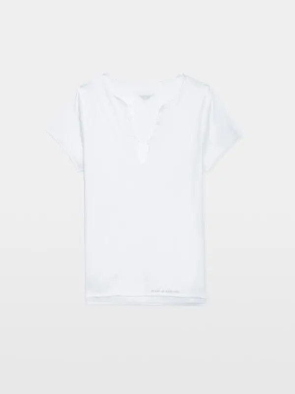 Zadig&Voltaire Tuni Henley T-shirt - White