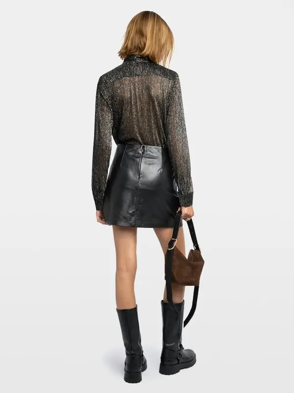 Zadig&Voltaire Tulba Shimmer Chiffon Shirt
