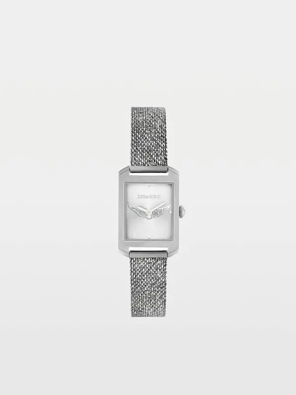 Zadig&Voltaire Rectangular Stainless Watch - Steel