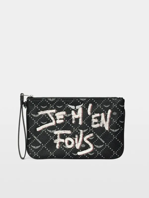 Zadig&Voltaire Z Monogram Tag Pouch - Black