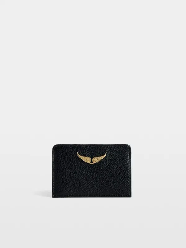 Zadig&Voltaire Zv Pass Cardholder - Noir Gold