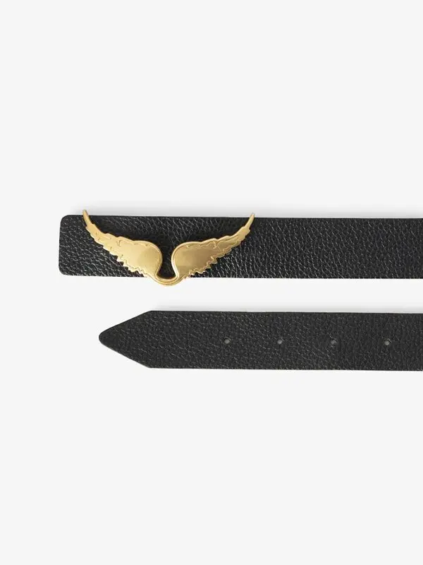 Zadig&Voltaire Reversible Leather Belt - Noir