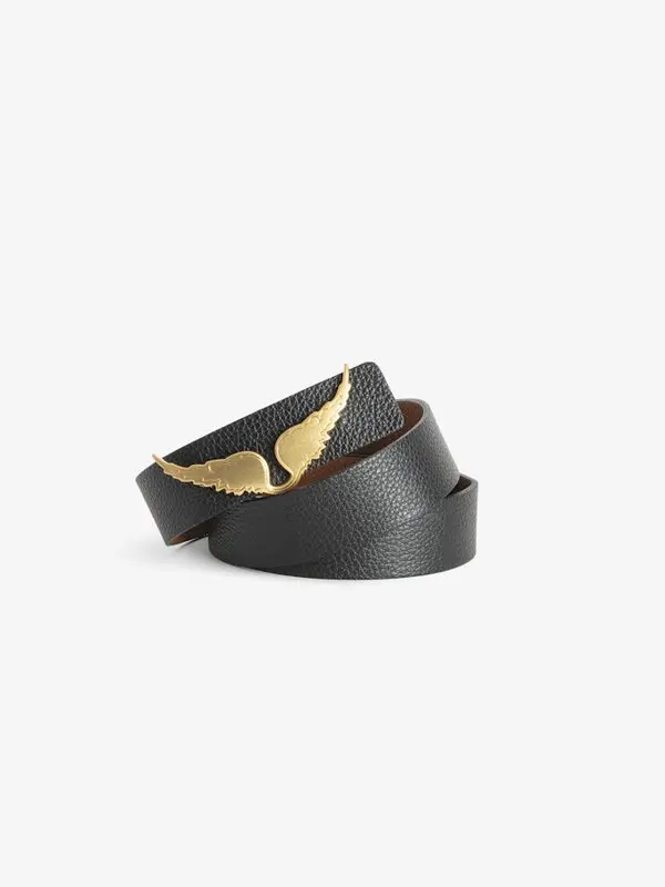 Zadig&Voltaire Reversible Leather Belt - Noir