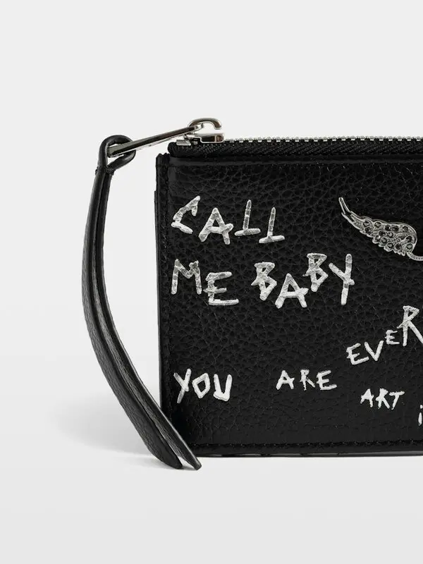 Zadig&Voltaire Zv Card Graffiti Card Holder