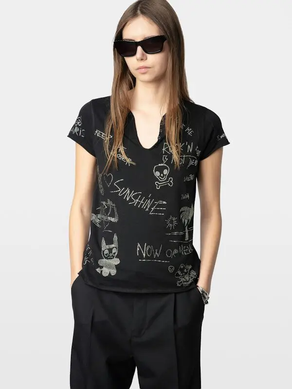 Zadig&Voltaire Cotton Henley T-shirt